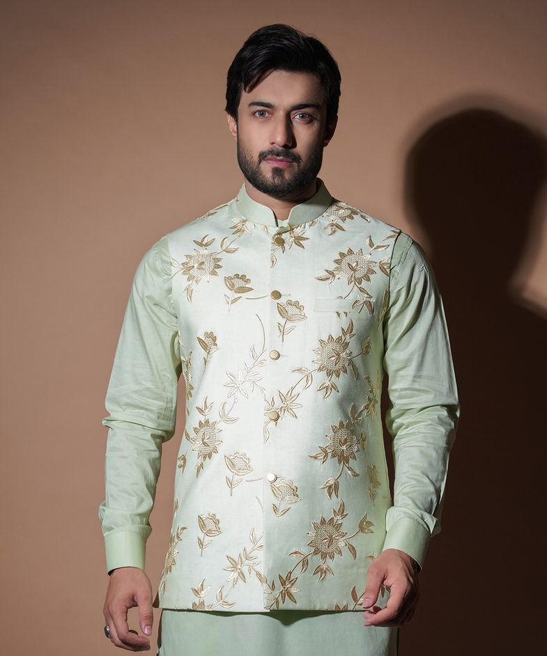 Buy Pakistani Wedding Waistcoat For Men | Arsalan Iqbal – The house of ...
